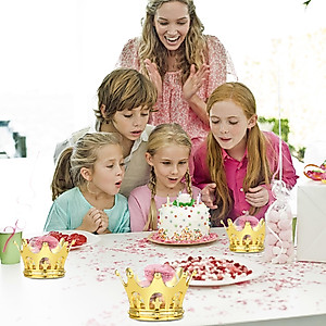 JC HUMMINGBIRD JCHB 12 Pieces Fillable Gold Crown with Dome Party Favors, Birthday, Graduation, Celebration