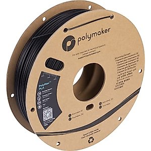 2.85mm(3mm) Tough PLA 2.85mm 3D Printer Filament, 750g Black PLA Filament Strong PLA - Polymaker PolyMax PLA 2.85 Black Filament High Impact Strength, Print with 2.85mm Openning 3D Printers Only