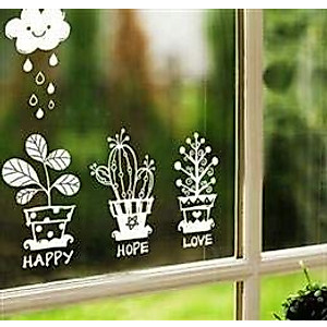 Glass Pen Window Marker: Black and White 5 Pack - Glass Markers, Car Marker or Mirror Pen with Washable Paint - Car Windows, Mirrors, Signs, Crafts