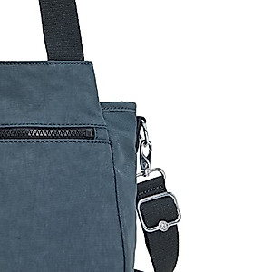 Kipling Women's Elysia Crossbody, Lightweight, Multi-Compartment Magnetic Snap Pockets, Shoulder Bag, Nocturnal Grey