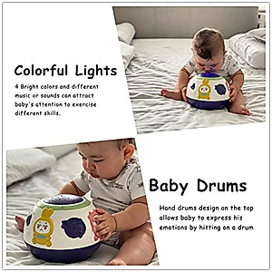 TUMAMA Baby Toy Gifts for Newborn, Toddlers Night Light Star Projector, Baby Sleep Soother Sound Machine, Talking Baby Toys