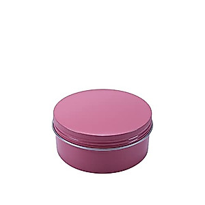 Othmro 12Pcs 5.1oz Metal Round Tins Aluminum Tin Cans Jar Refillable Containers 150ml Tin Cans Tin Bottles Containers with Screw Lid for Salve Spices Lip Balm Tea Candies Silver 83×38mm