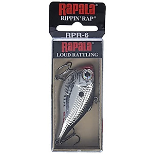 Rapala Rippin' Rap 06 Fishing lure, 2.5-Inch, Chrome, Firetiger