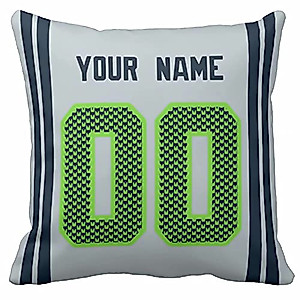 ANTKING Throw Pillow 2 Packs Custom Any Name and Number for Men Youth Boy Gift
