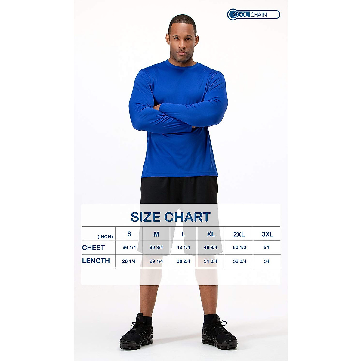 DEVOPS 2 Pack Men's Sun Protection Shirts UV SPF UPF 50+ Long Sleeve Rash Guard Fishing Running Quick Dry Lightweight (X-Large, Navy)