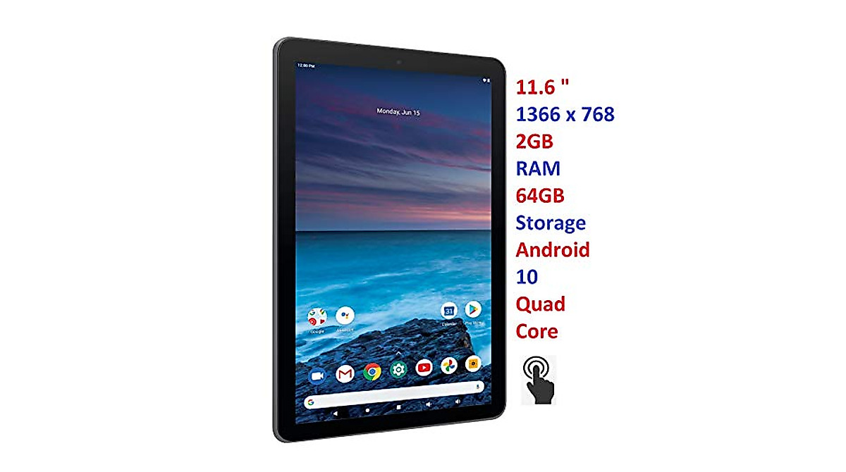 RCA 11.6" Delta Pro2 Tablet - 2GB RAM, 64GB Storage