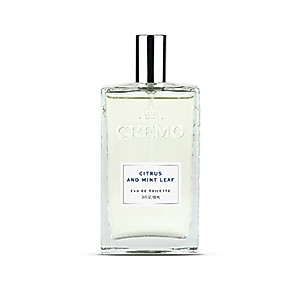 Cremo Citrus & Mint Leaf Cologne Spray, A Cool, Refreshing Scent with Notes of Fresh Mint, Citron, Cedar and Moss, 3.4 Fl Oz