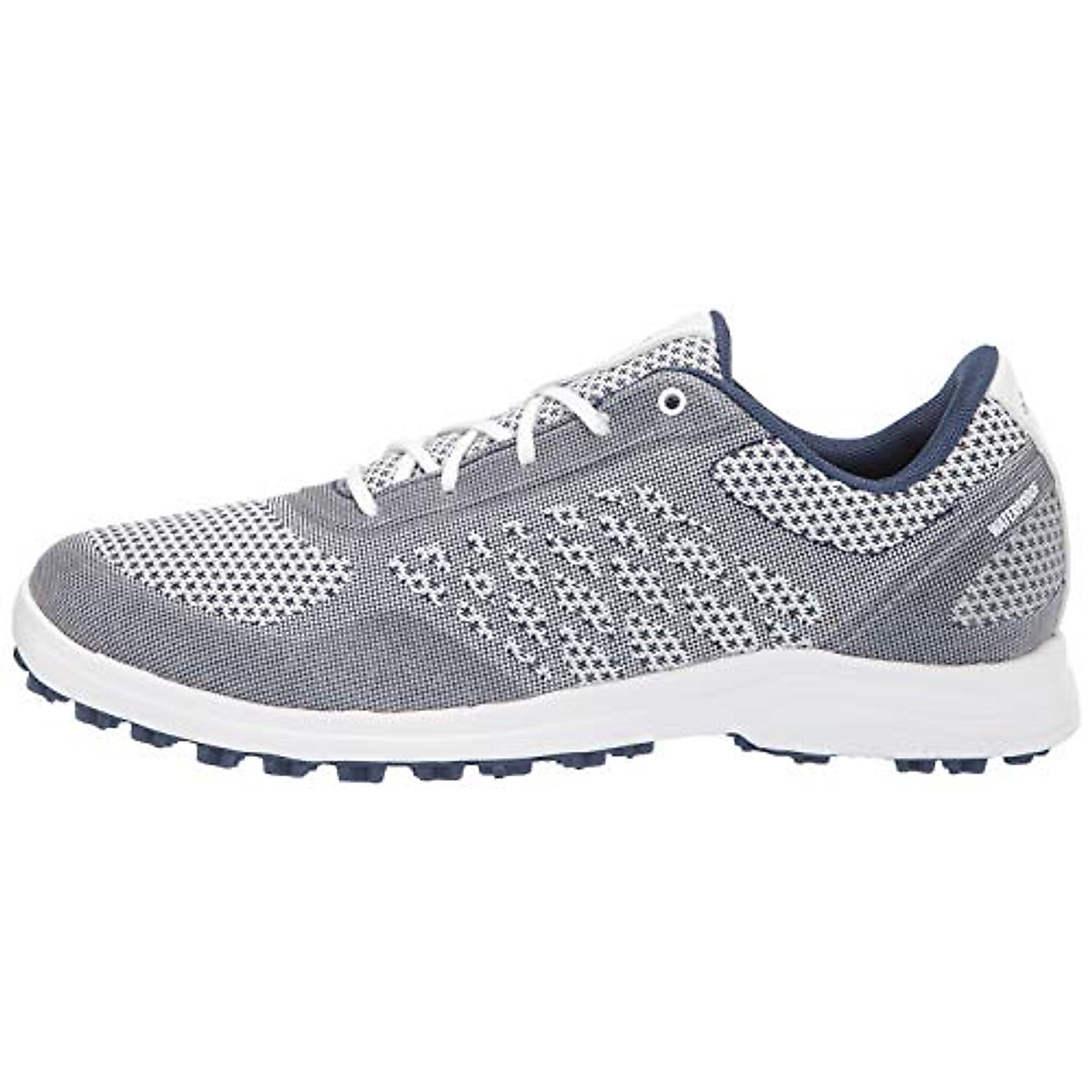 adidas Women's FW7483 Golf Shoe, FTWR White/Tech Indigo/Savannah, 6