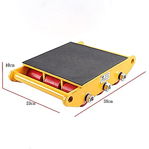 33000lbs Heavy Duty Machine Dolly Skate Machinery Roller Mover Cargo Trolley 15T