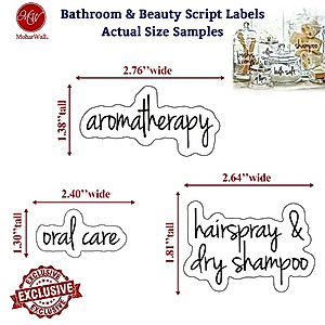 Bathroom Labels The Home Edit Labels Bathroom Labels for Containers Organization Stickers 149 Pcs Word Bath, Beauty & Makeup Preprinted Stickers Waterproof Decals