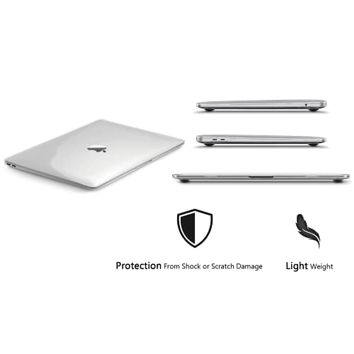 GVTECH Case for MacBook Air 13 inch Crystal Clear Case A1369 A1466, Plastic Hard Shell & Keyboard Cover & Screen Protector for with MacBook Air 13 (2010-2017) (A1369/A1466)