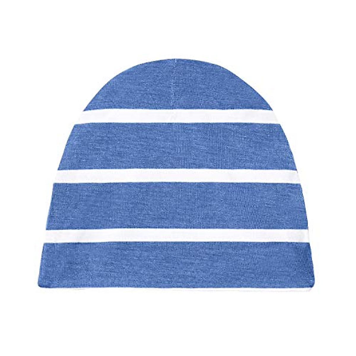 Posh Peanut Baby Swaddle Blanket & Beanie - Matching Newborn Swaddle Set, Doubles As Receiving Blanket or Nursing Cover (Denim Blue Stripe)