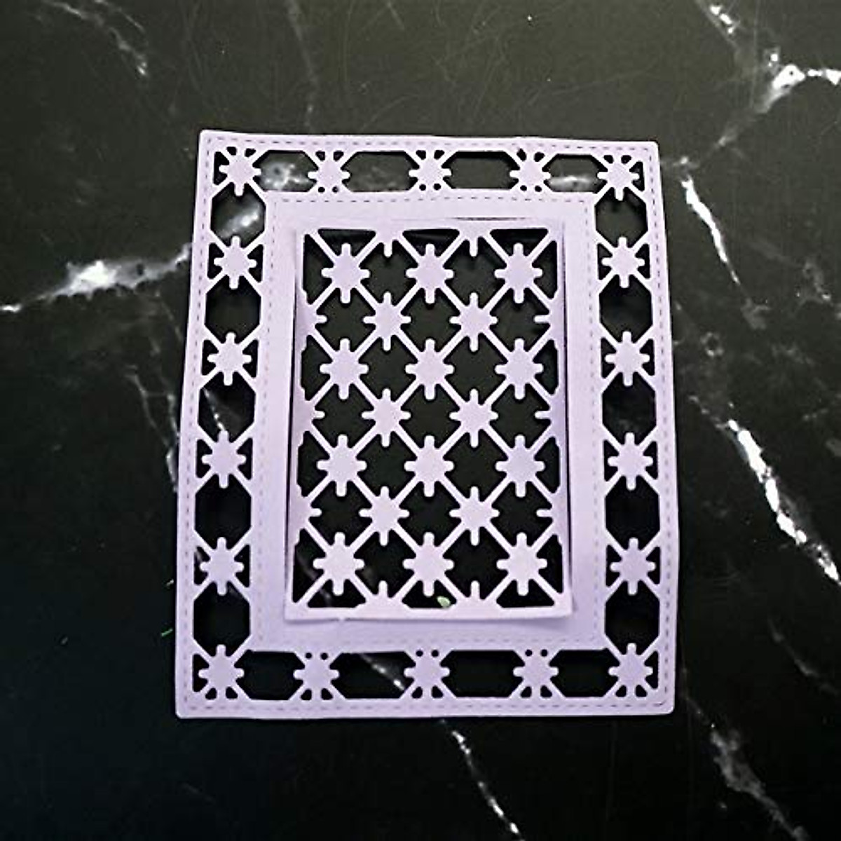 Metal Nested Die Cuts Lace Frame Background Cutting Dies Embossing Stencil Template for Card Making Scrapbooking Paper Craft Album Stamps DIY Birthday Décor