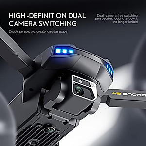 Dynoson GPS Professional Drones with 4K HD Camera for Adults Beginners, 2 Batteries for 50 Minutes Long Flight Time,5G Transmission WiFi FPV and Long Control Range Drone with Brushless Motor and Optical Flow Positioning,Auto Return Home,Intelligence Follo