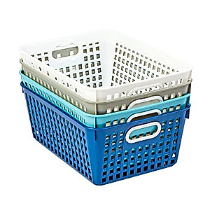 Really Good Stuff Large Baskets - Cool and Calm, 4 Pack