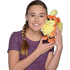 Wicked Cool Toys Pokemon Growlithe Plush Stuffed Animal - 8 inches