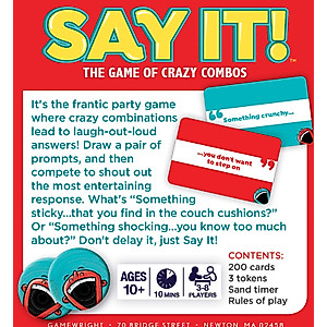 Gamewright - Say It! The Game of Crazy Combos, 5"