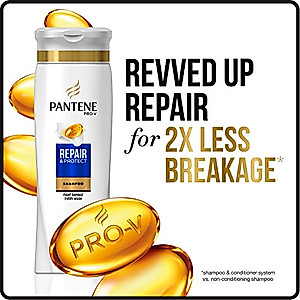 Pantene Pro-V Shampoo, Repair & Protect with Keratin, 12.6 Ounce