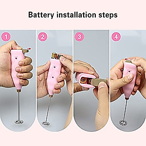 Epoxy Resin Electric Stirrer Hand-held Stainless Steel Drink Mixer Battery Type Resin Mixer Apply to Making DIY Glitter Tumbler Cups