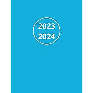 A4 Academic Diary 2023-2024: Daily Teacher Planner and Lesson Plan Record Book from july 2023 to june 2024, Large teacher lesson planner 2023 2024(with blue cover))