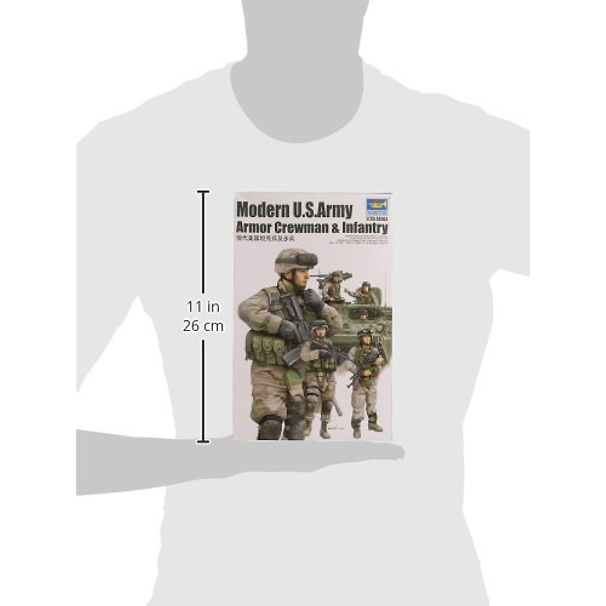 Trumpeter Modern US Army Crewmen and Infantry Figure Set, Scale 1/35, 6-Pack