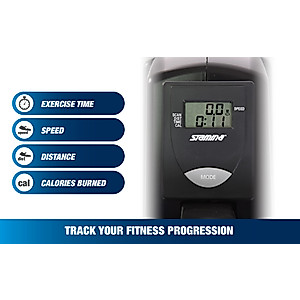 Stamina ATS Air Rower Machine with Smart Workout App - Foldable Rowing Machine with Dynamic Air Resistance for Home Gym Fitness - Up to 250 lbs Weight Capacity