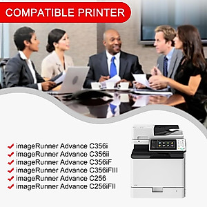 1-Pack GPR58 2182C003AA Black Toner Cartridge High Yield Compatible GPR58 Replacement for Canon imageRunner Advance C356i C356ii C356iF C356iF III C256 C256iF II Printer