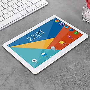 MAVIS LAVEN Tablet, Metal Case Dual SIM Tablet Computer 2GB 32GB RAM 10inch Octacore Processor Office (US Plug)