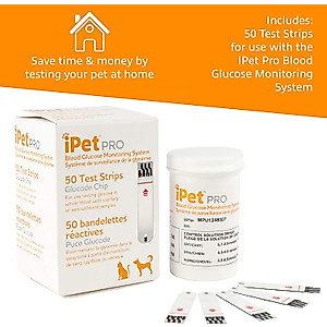 iPet PRO Blood Glucose Test Strips (Blood Glucose 50 ct. Test Strips)