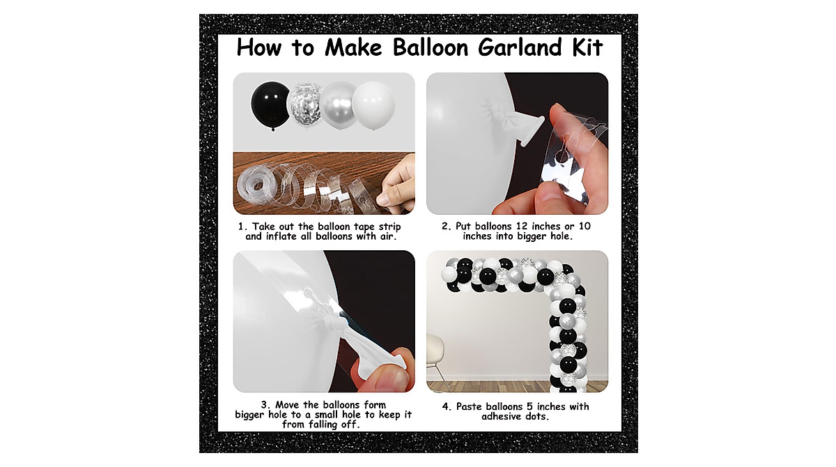 Stylish Black & White Birthday Party Decorations