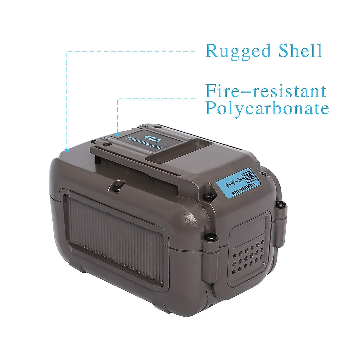 LiBatter 40V 5.0Ah Replacement Battery DCB404 DCB406 DCB407 DCB114, Lithium Ion Premium Battery Compatible with Dewalt All 40V MAX Tools