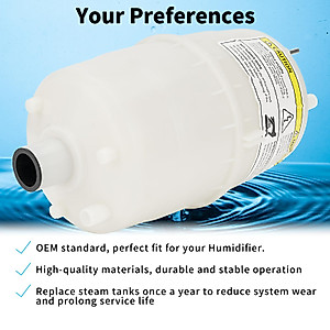 MiKaFex 80 Steam Canister Replacement Compatible with Steam Humidifier Canister Model 800 and 865 Steam Canister with O-Ring for Leak-Proof Seal (Pack of 1)