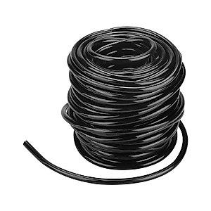 Garden Watering Tube, 4mm Drip Irrigation System Hose Blank Distribution Misting Tubing Main Line Automatic Water Pipe DIY Small Lawn Agriculture Hydroponics Flower Patio Emitters Bubbler Sprinkle 20M