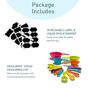 LARGE Airtight Food Storage Containers 30 PC with Lids I Plastic Kitchen & Pantry Organization Containers BPA Free Ideal for Spaghetti, Flour, Rice, Oats, Cereal & Sugar + Marker & Labels