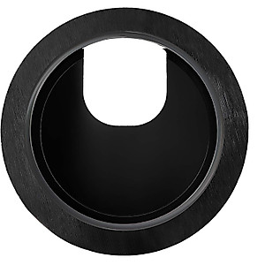 SATINIOR 10 Packs Black Desk Cable Wire Grommet Cord, PC Computer Desk Plastic Grommet Cord, Tidy Cable Hole Cover Organizers (Black,2 Inch)