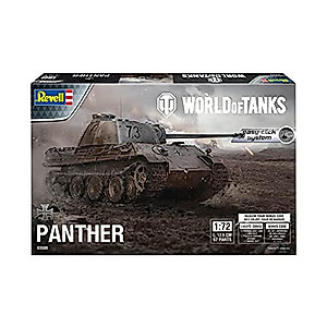 Revell, Coloured 03509 Panther Ausf. D World of Tanks 1:72 Scale Plastic Model kit