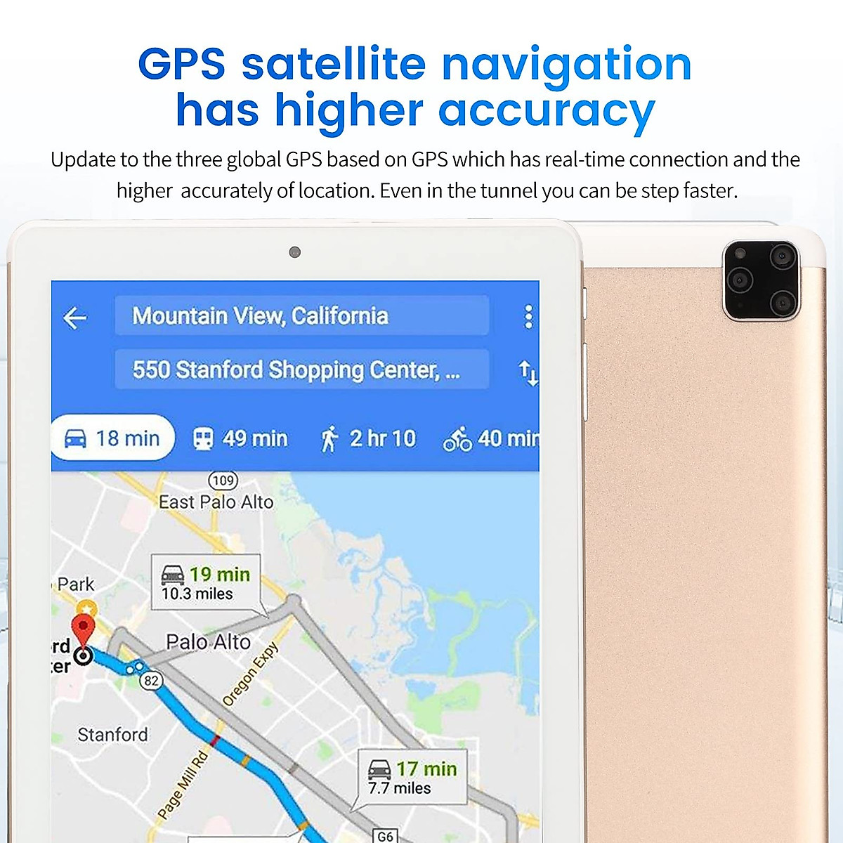 10 Inch Tablet, Android11 System 4G RAM 256G ROM Support WiFi 3G Networks Gold Tablet for Android 11 for Study, Watch Videos, Read Books