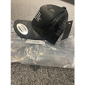 Eagle Six Gear Rugged American Flag Black Multicam Snapback Trucker Hat