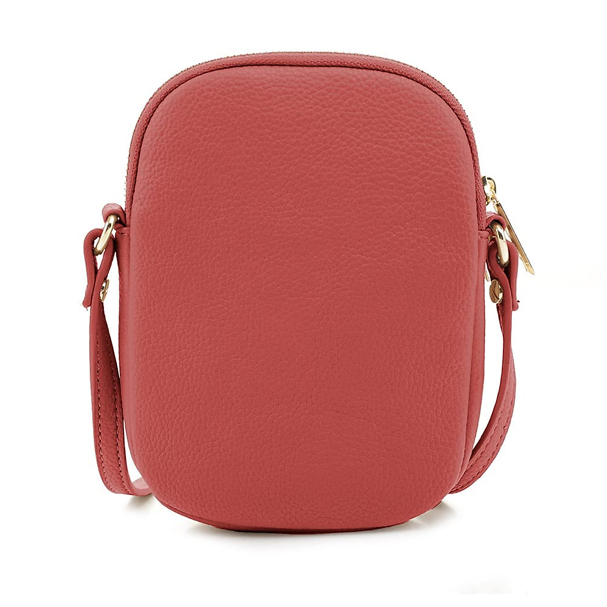 Emperia Double Compartments Small Crossbody Bag with Adjustable Shoulder Strap Front Slip Pocket -RD