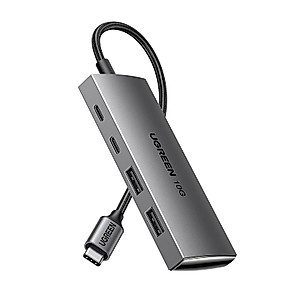 UGREEN USB C Hub 10Gbps, 4 Ports USB 3.2 HUB with 2 USB-C 3.2 and 2 USB-A 3.2, USB Port Extender for MacBook Pro, MacBook Air, Acer Aspire, HP Laptops, iPad Pro, iPhone 15/15 Pro Max and More