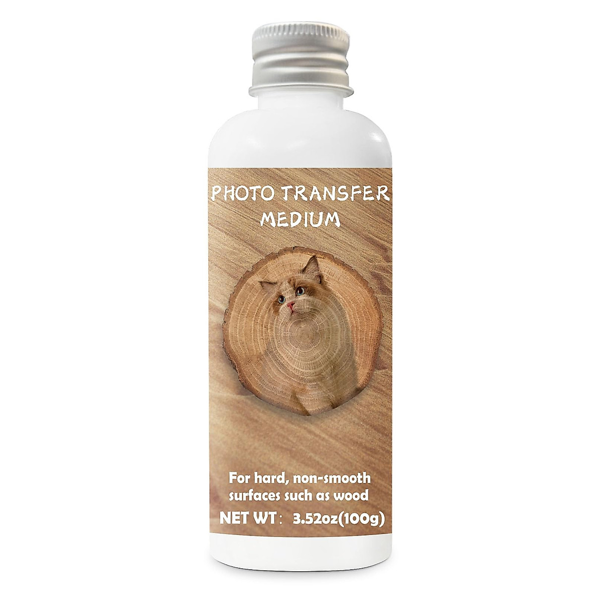 100g Photo Transfer Medium Gel, Gel Medium for Photo Transfer Can Transfer Photos to Wood and Other Hard Surfaces, Ideal for DIY Craft Enthusiasts to Decorate Their Home
