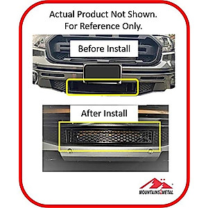 Mountains2Metal “Honeycomb” Edition Powder Coated Black Bumper Grille Insert Fits 2019+ Ford Ranger M2M #200-10-1