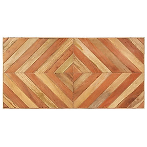 GOLINPEILO Dining Table Solid Acacia and Mango Wood, Kitchen Table of 47.2" x 23.6" x 29.9", Rectangular Dining Table, Industrial Design, with White Powder-Coated Steel Legs -AA