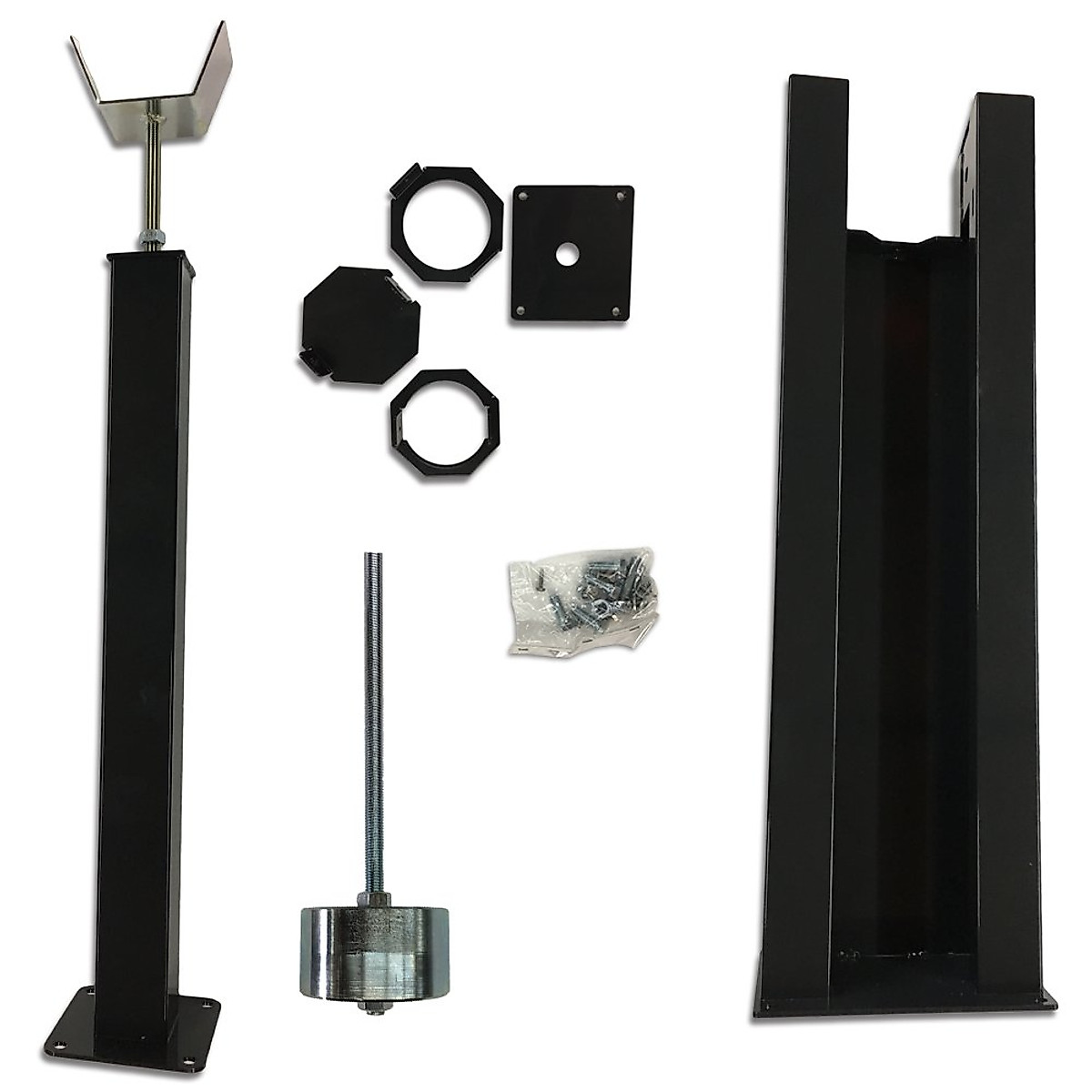 Manual Barrier Gate Complete kit 12ft Aluminum Arm-Counter Weight Receiver Stand
