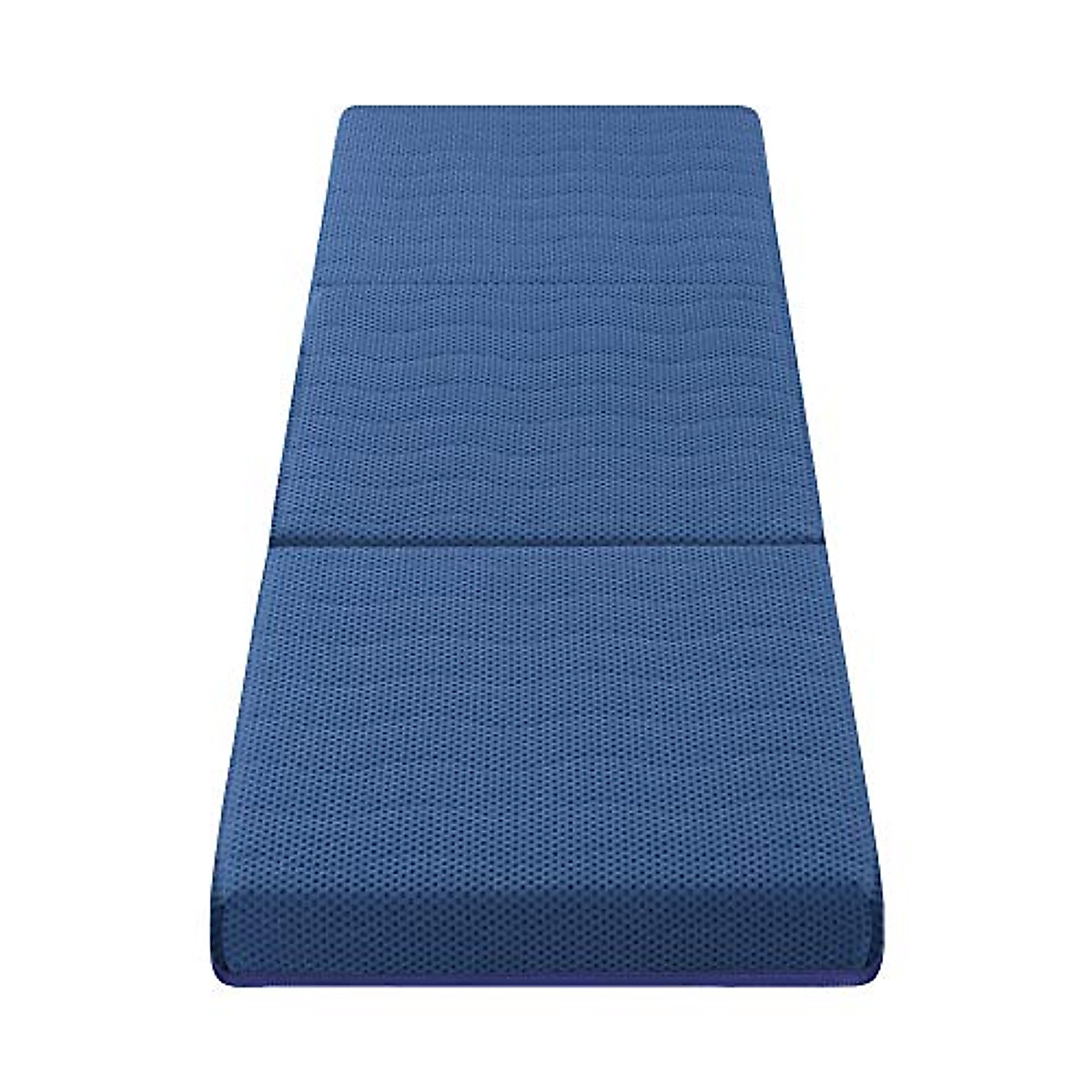 Sleeplace SVC04TMF1S 4 inch Tri Folding Memory Foam Topper,Single, Blue