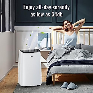 DuraComfort Portable Air Conditioner, (14,000 BTU ASHRAE) 10000 BTU SACC Cools Up to 600 Square Feet, White…