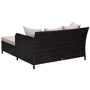 Safavieh Outdoor Collection August Titanium & Sand Daybed