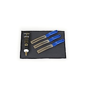 MusicNomad 5 pc. FRINE Fret Polishing Kit with Fretboard Guards, Polish, Cloth (MN124)