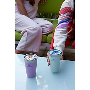 Stanley Adventure Insulated Stacking Beer Pint Glass, Stainless Steel Double Wall Rugged Metal Drinking Tumbler, 16 Oz, Azure