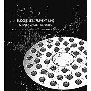High Pressure Shower Head, 3 Inch Showerhead (Silver)